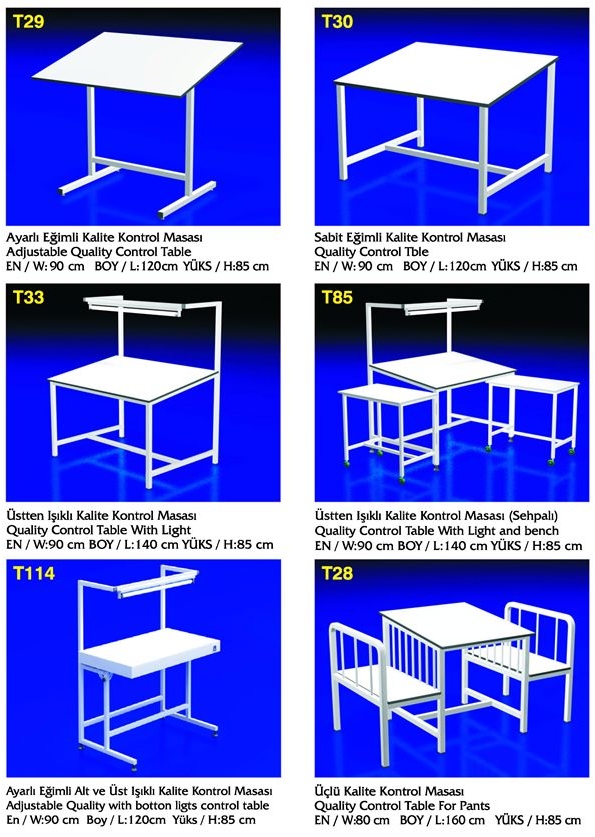KM-T29 Quality Control Table - Keçoğlu Makina - Siruba Türkiye